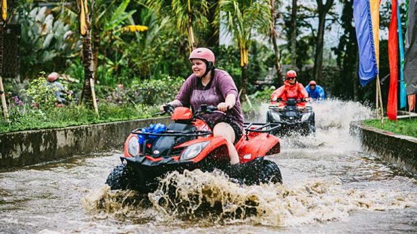 Kuber ATV Bali through long tunnel & waterfall - The Bali Package